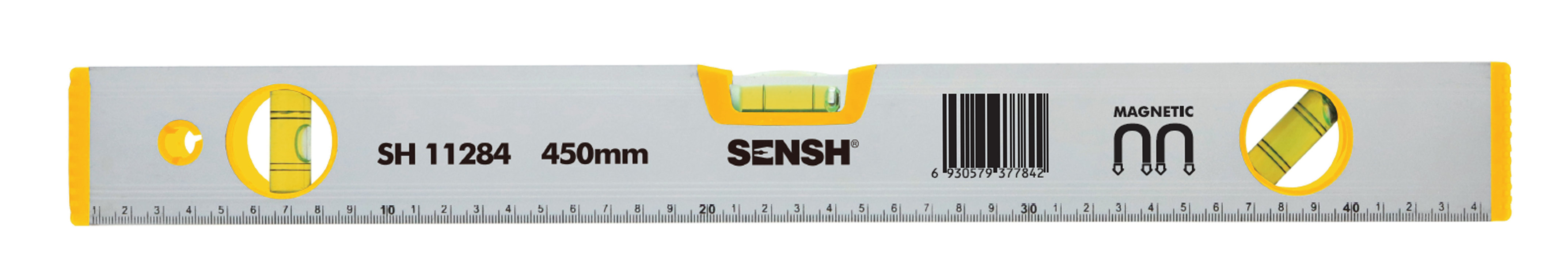 SENSH Aluminium Level With Magnetic Base - 400mm | Zana