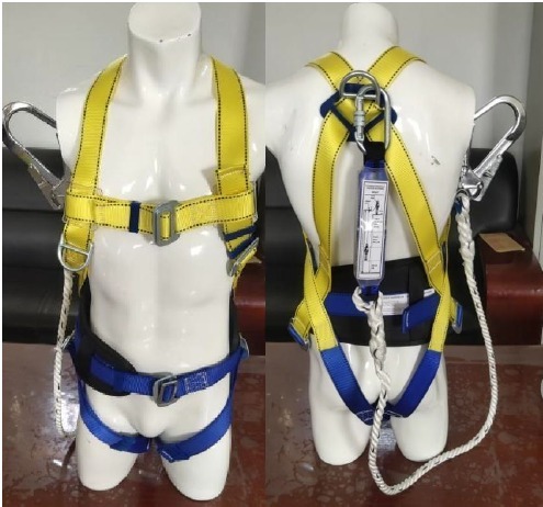 Safety Harness with Twisted Rope Lanyard (Single Hook) | Zana