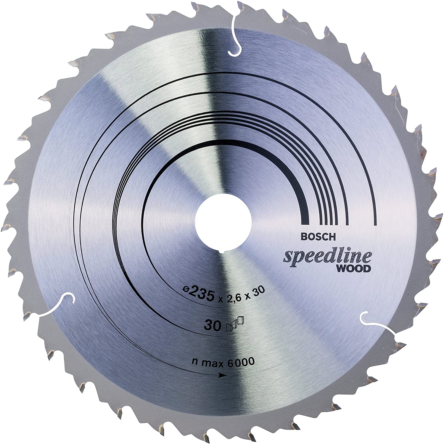 Bosch Speedline Wood Circular Saw Blade, 235mm, 30 teeth | Zana
