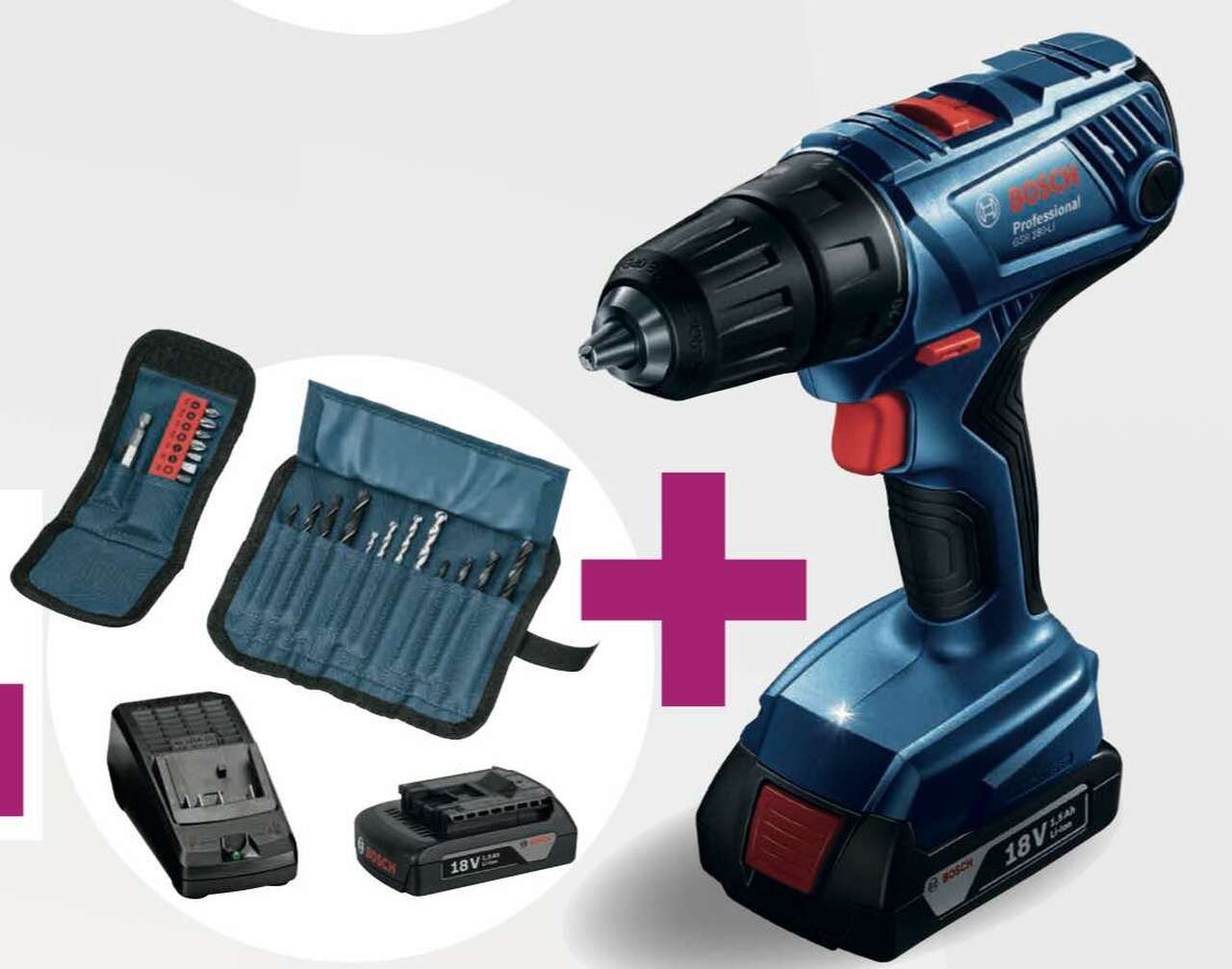 Bosch Cordless Impact drill/driver 18V + 23 acc. | Zana